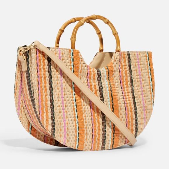 JustFab | Bags | Bamboo Handle Tote | Poshmark